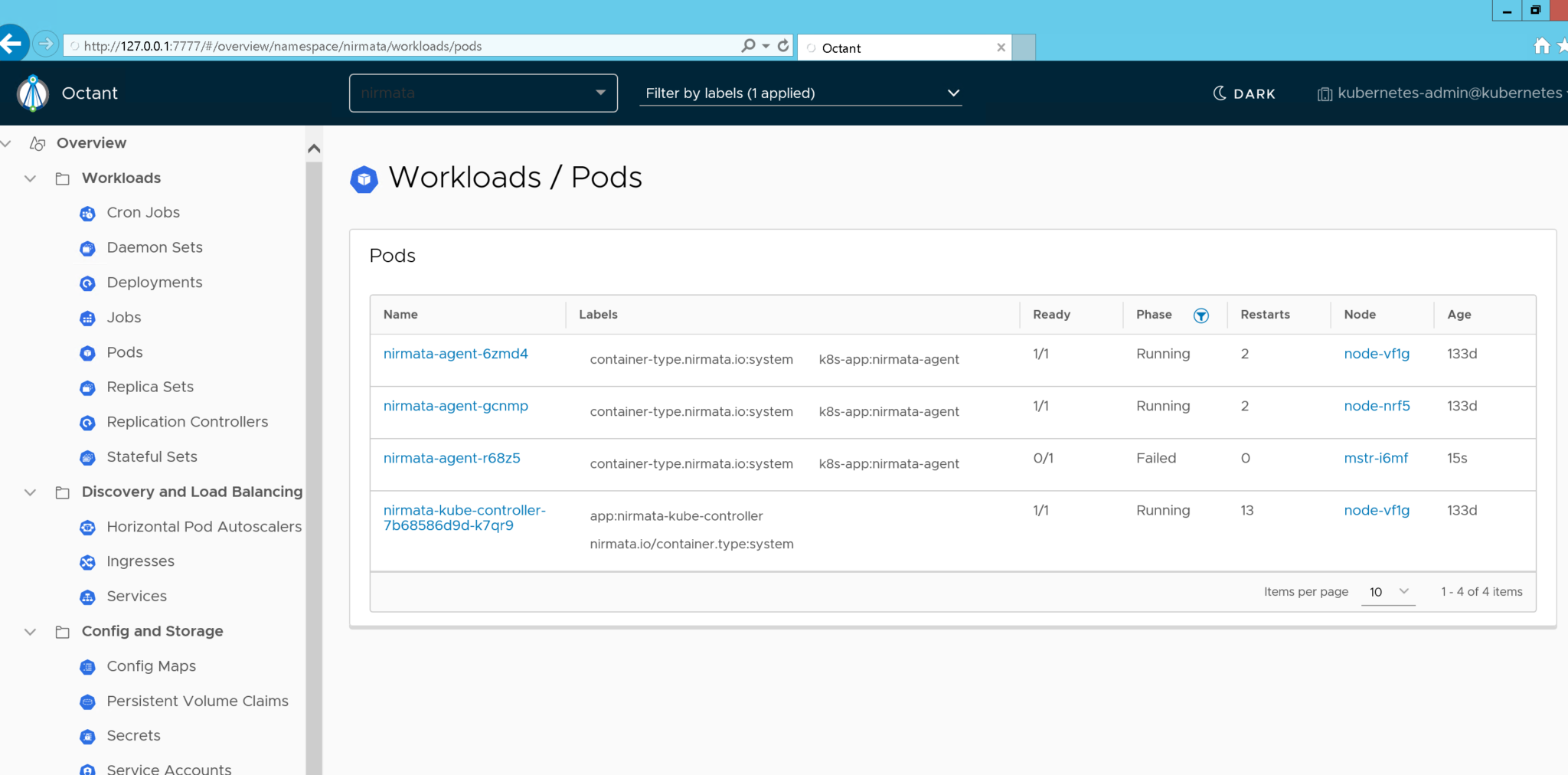 VMware Octant Open Source K8s Viewer